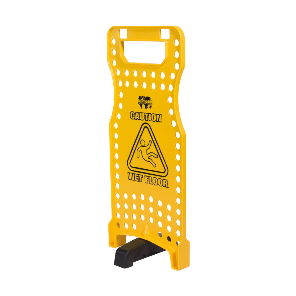 Numatic Wet Floor Sign Assembly (Yellow) English (Sales) – Candor Services
